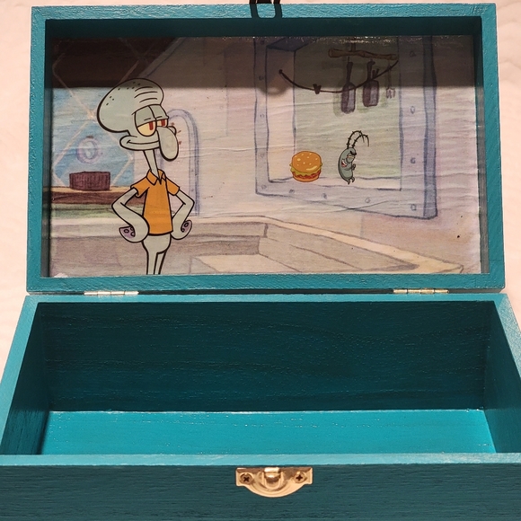 Storage & Organization | Spongebob Mr Krab Krusty Krab Wood Box Stash ...